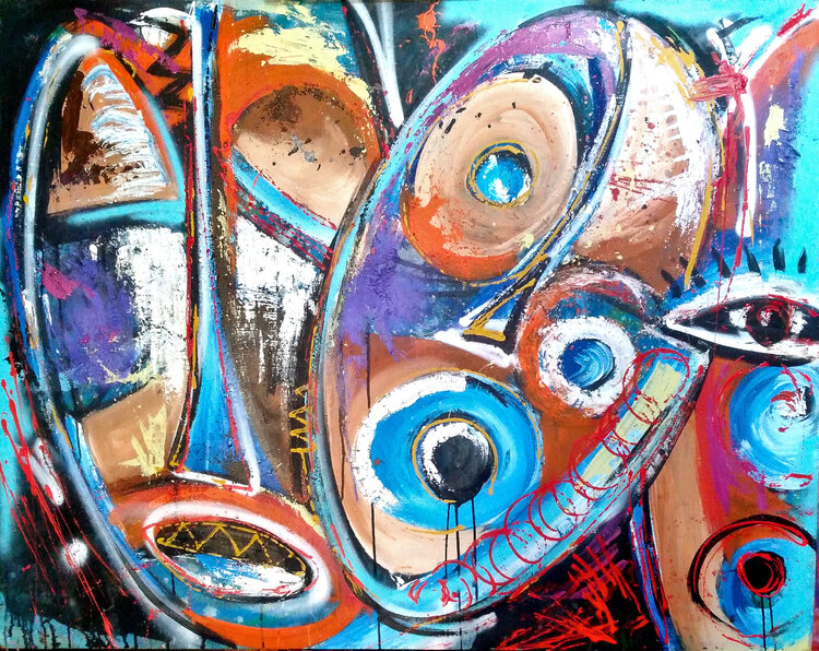 HADODO by Eli Trez Folly (2022) : Painting Acrylic, Spray Paint on ...