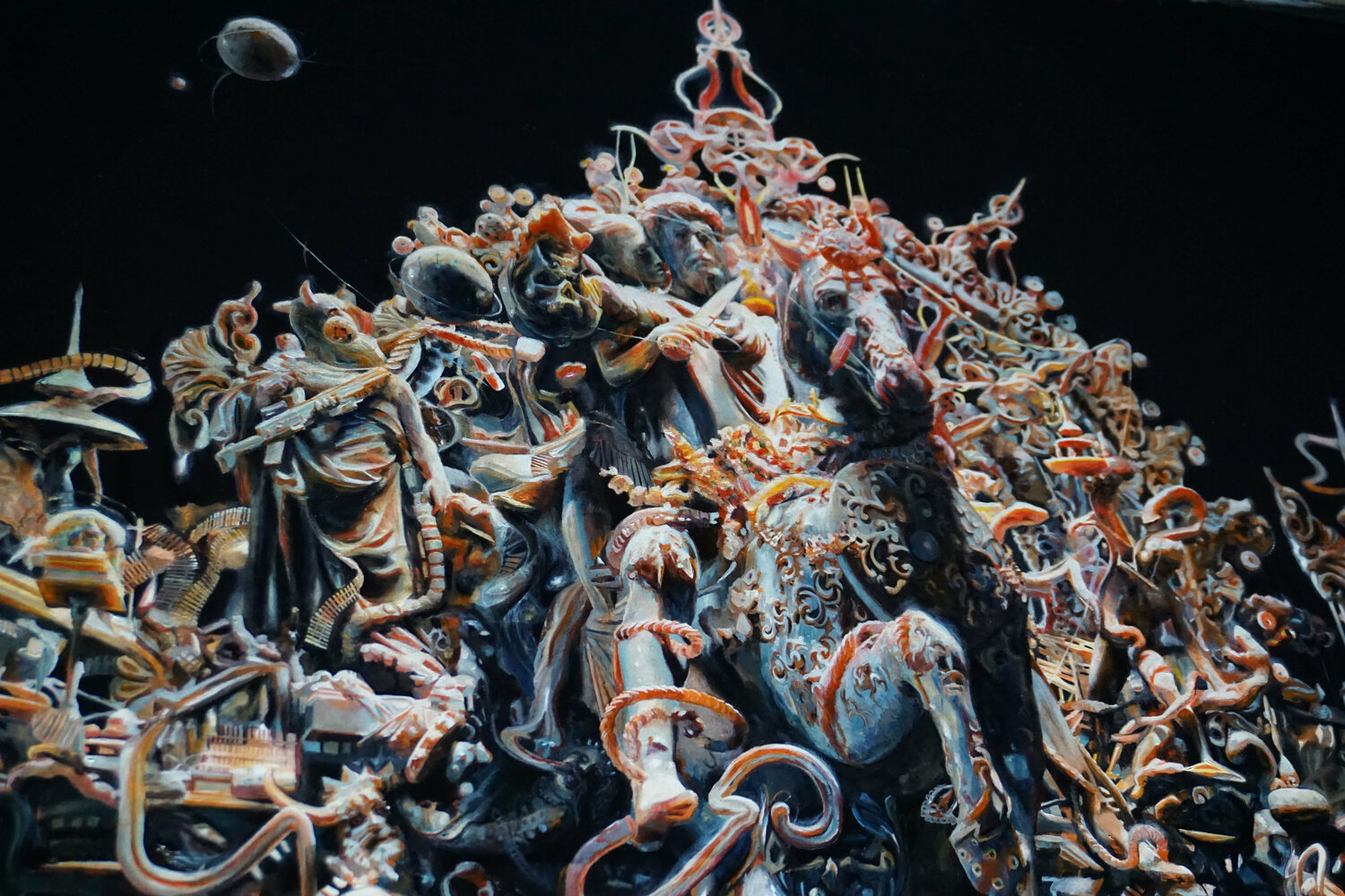 A proto-sacred composition with elements of realistic expressionism, in ...