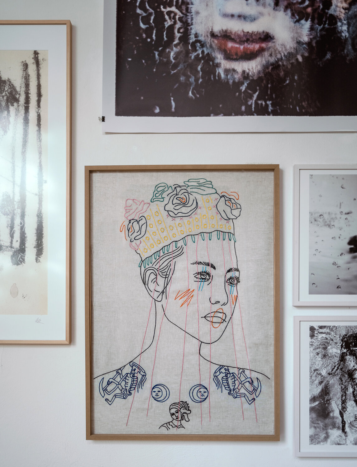 Annie by Tanja Hirschfeld (2021) : Textile Embroidery on Fabric - SINGULART