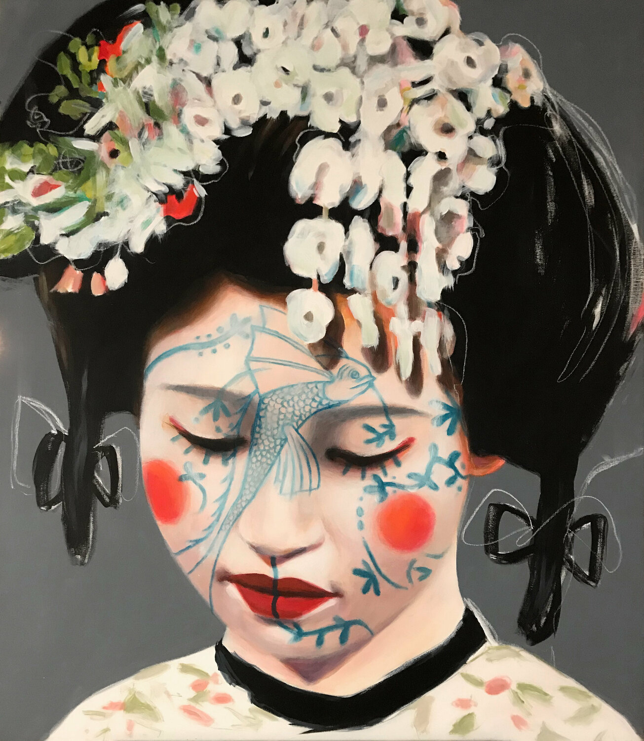 Flying Fish de Tanja Hirschfeld (2020) : Peinture Acrylique, Huile sur ...