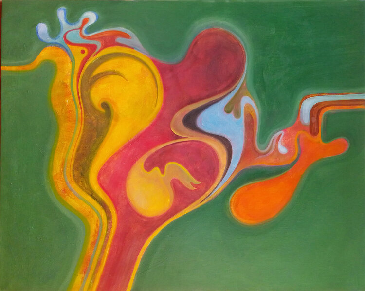 Evolución X by Manuel Uhía (2022) : Painting Oil on Wood - SINGULART