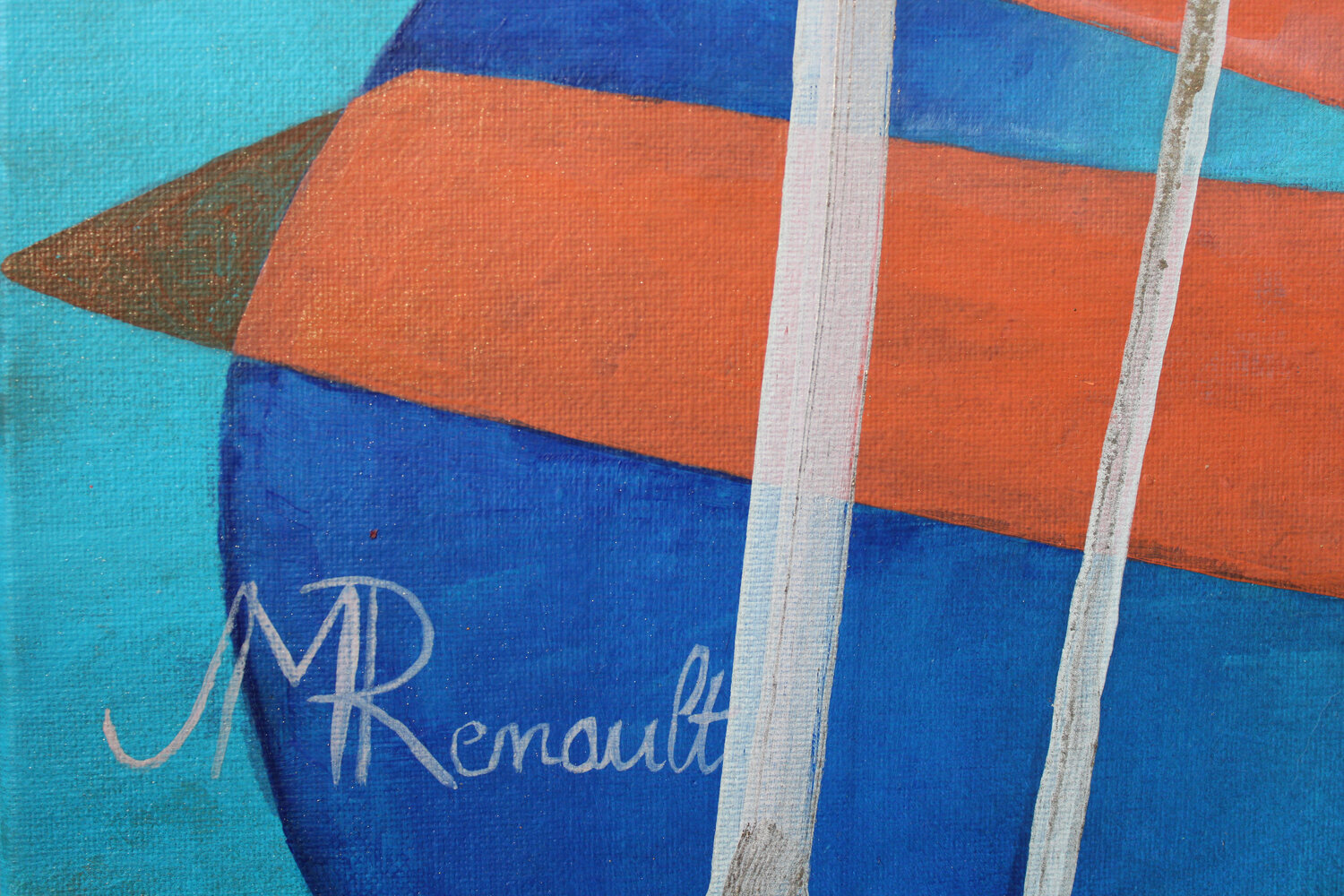 Les flots continus de Jean Marie Renault (2022) : Peinture Acrylique ...