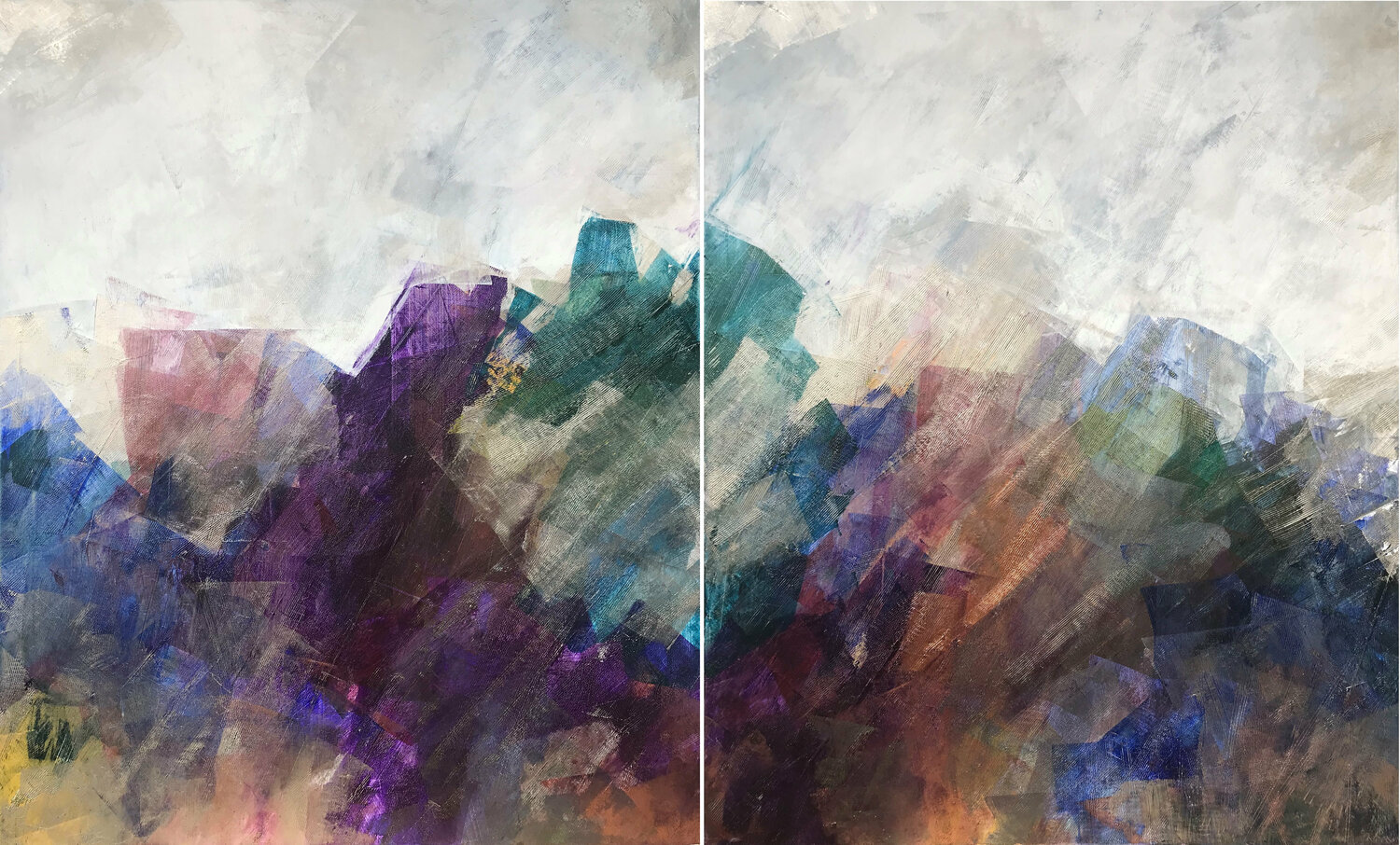 Cielo en flor by Sara Sepúlveda (2020) : Painting Acrylic, Plaster on ...