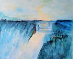 Scandinavian Autumn by Aase Lind (2018) : Painting Acrylic, Pencil on ...