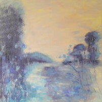 Scandinavian Autumn by Aase Lind (2018) : Painting Acrylic, Pencil on ...