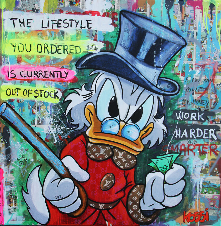 Work Harder by Kristin Kossi (2020) : Painting Acrylic, Collage on ...