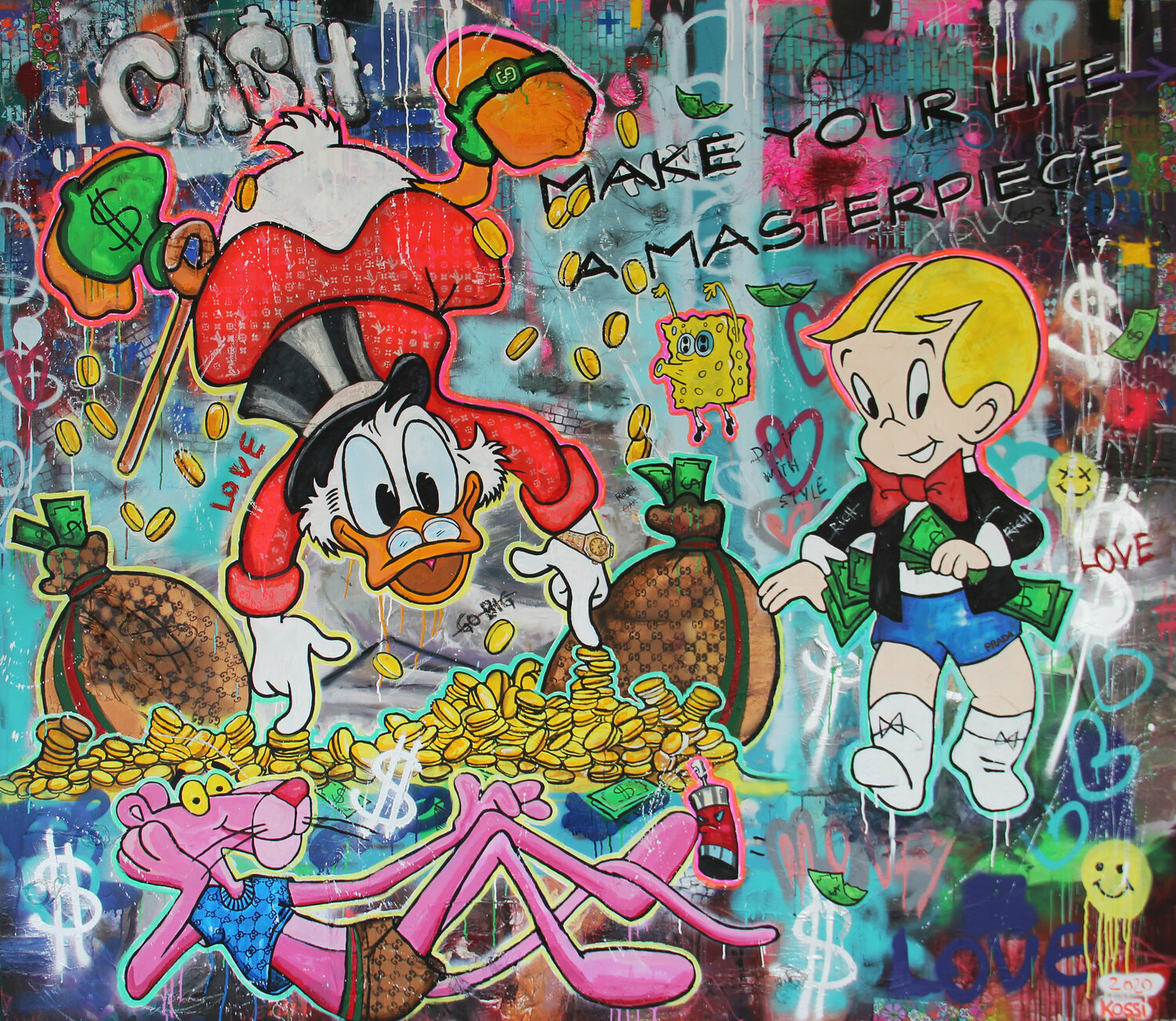 Make Your Life a Masterpiece by Kristin Kossi (2020) : Painting Acrylic ...