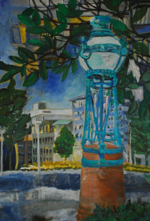 Schmitz Lampe by Andrea Agnes Ketter-Haase (2008) : Painting Acrylic on ...