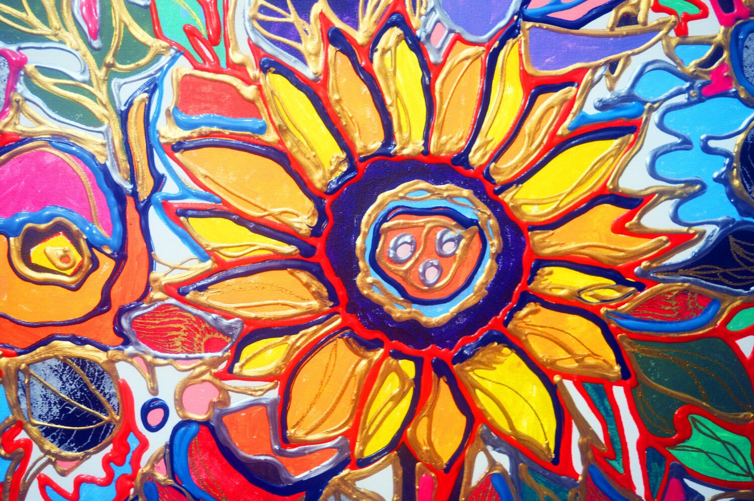 Spring Awakening by Lisa Mee (2021) : Painting Acrylic, Gilding on ...