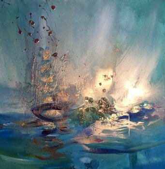 Eyes from another universe by Andrea Ehret (2021) : Painting Acrylic ...