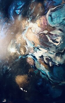 Eyes from another universe by Andrea Ehret (2021) : Painting Acrylic ...