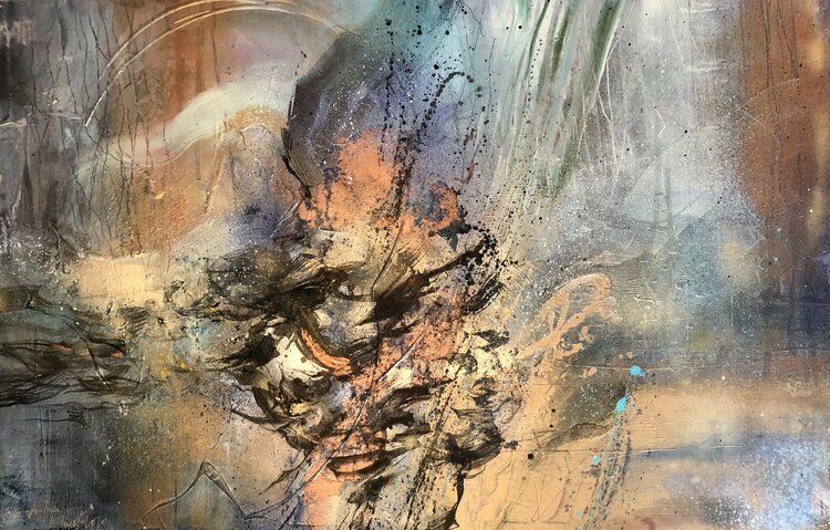 Eyes from another universe by Andrea Ehret (2021) : Painting Acrylic ...