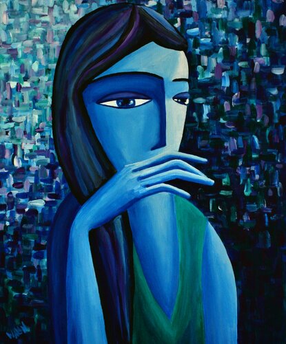 Dubitative by Marine Walon (2016) : Painting Acrylic on Canvas - SINGULART
