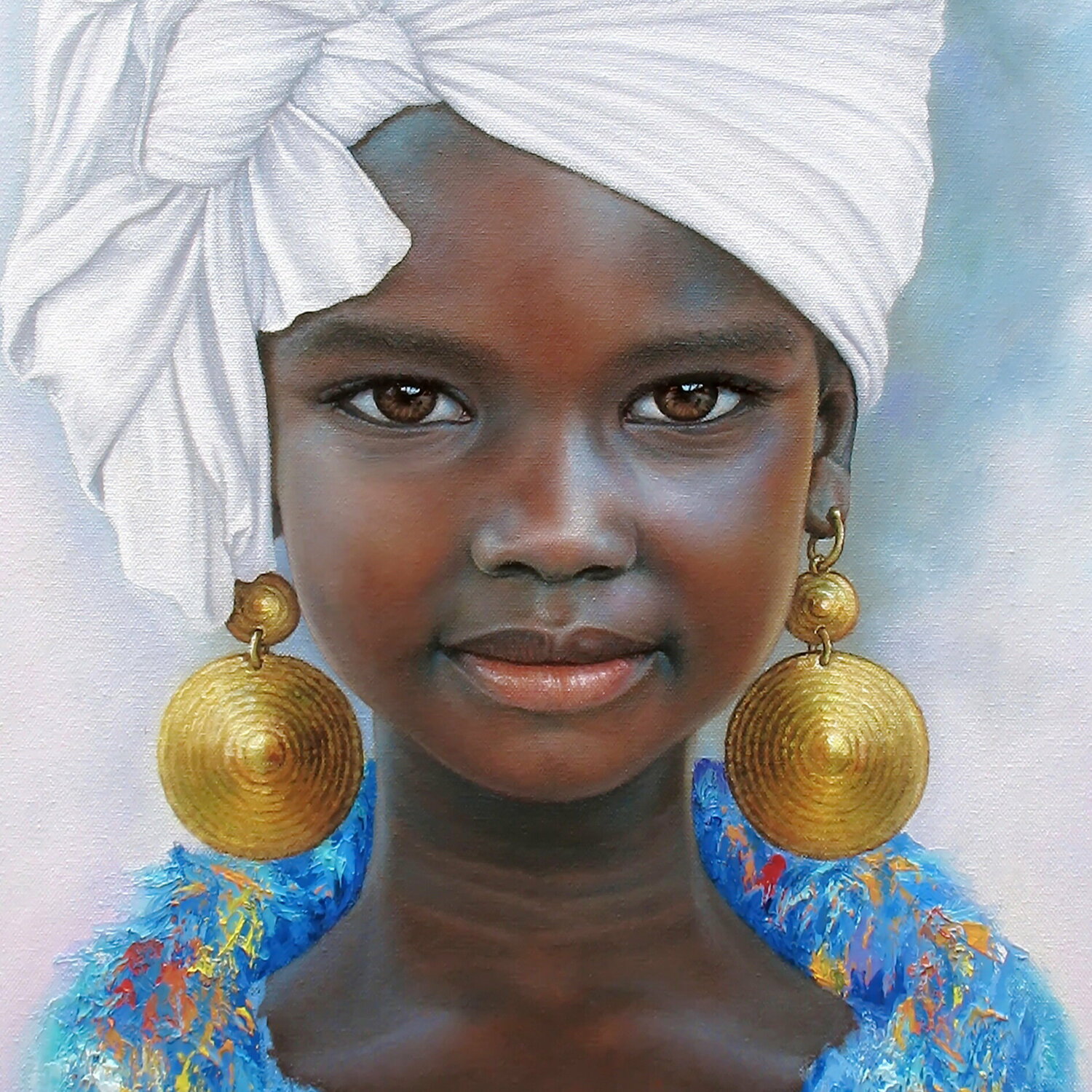 PROSPERITY PORTRAIT #1 by Dora Alis Mera Velasco (2019) : Painting Oil on Canvas - SINGULART