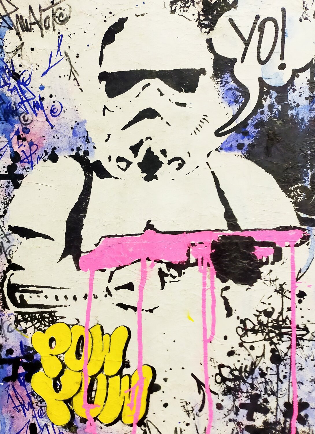Stormtrooper de rues by Jp Malot (2022) : Work on Paper Acrylic ...