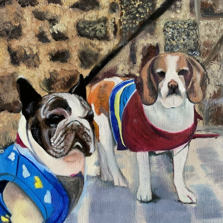 Together by Dolgor Dugarova (2021) : Painting Oil on Linen - SINGULART