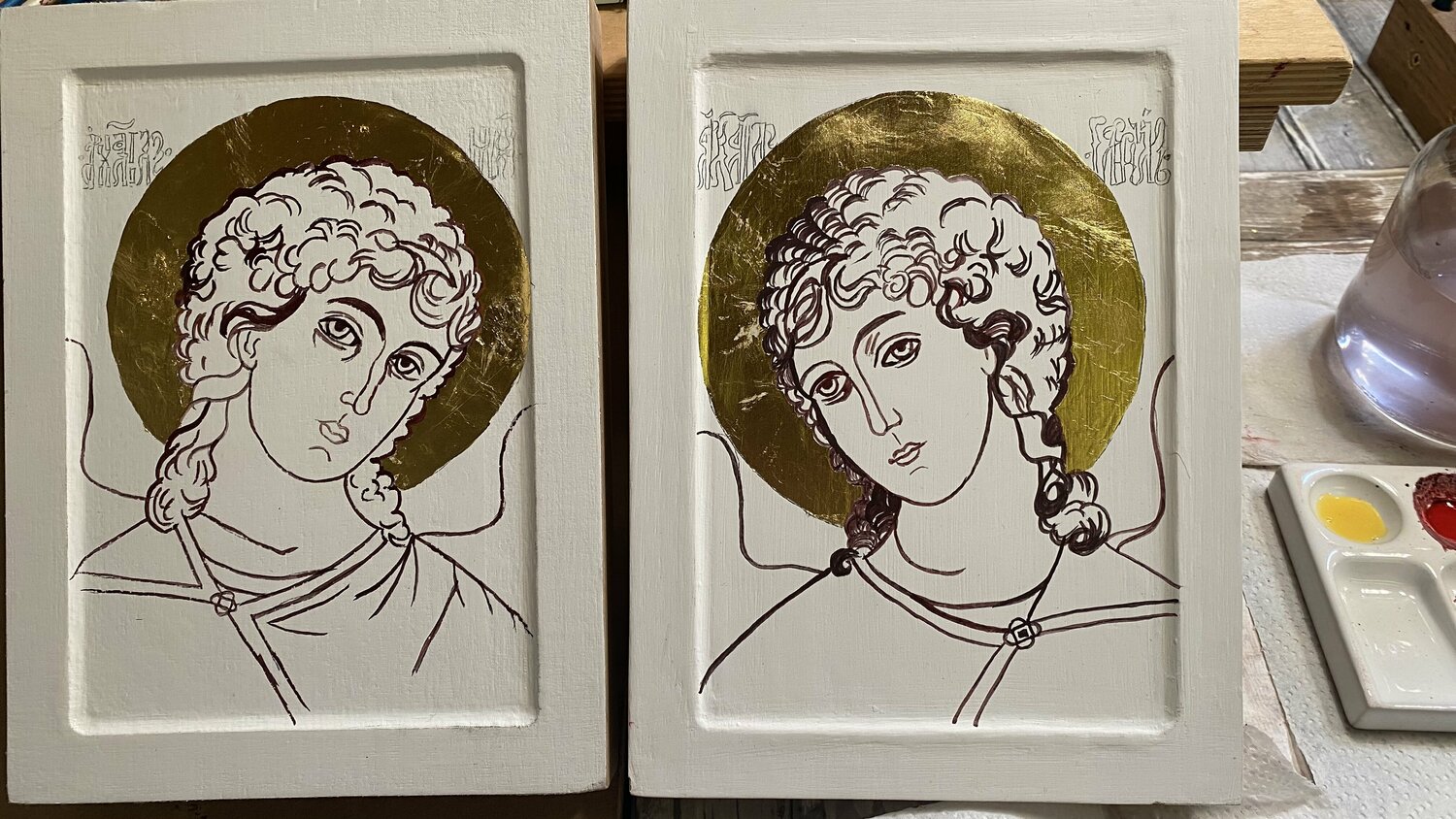 Archangel Michael by Dolgor Dugarova (2022) : Painting Tempera, Gilding ...