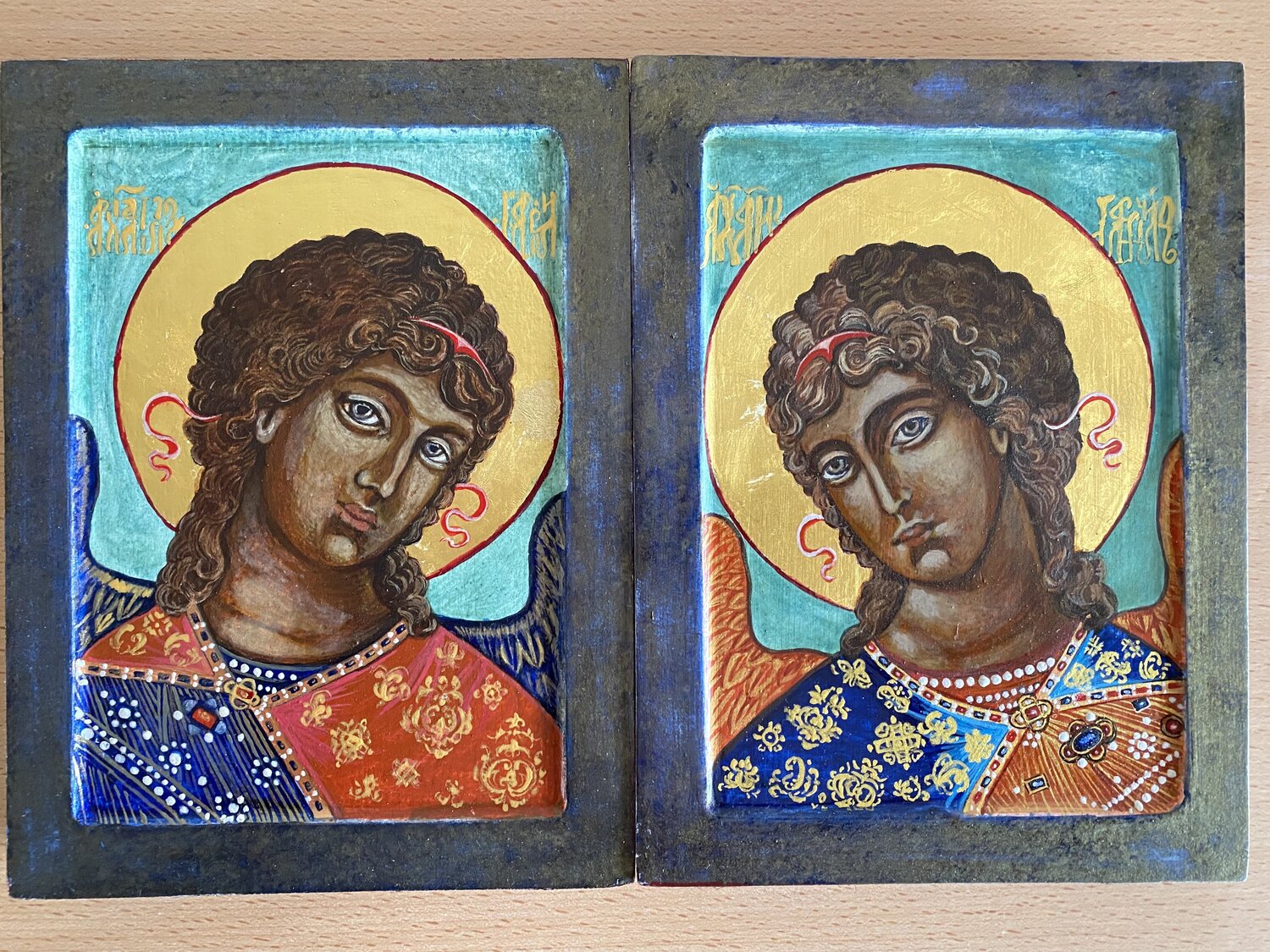 Archangel Michael by Dolgor Dugarova (2022) : Painting Tempera, Gilding ...