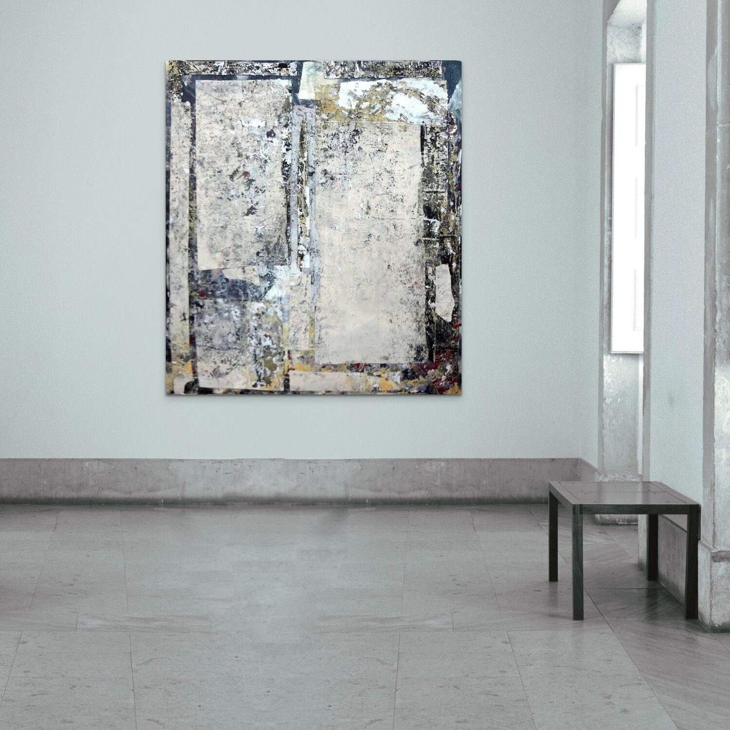 Slanted Landmarks by Matthew Dibble (2023) : Painting Collage on Canvas ...