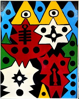 The Big Parade by Juan Varela (2019) : Painting Lacquer on Canvas ...