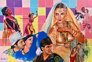 JA SIMRAN JA by Anukta Mukherjee Ghosh (2017) : Painting Acrylic on ...