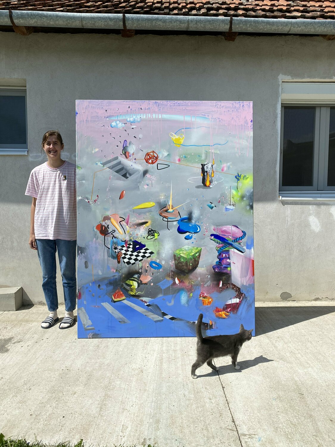 Hybrid Playground by Edith Torony (2018) : Painting Acrylic, Spray ...