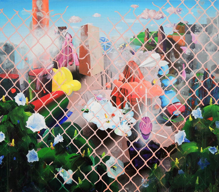 Forbidden Place by Edith Torony (2020) : Painting Acrylic on Canvas ...