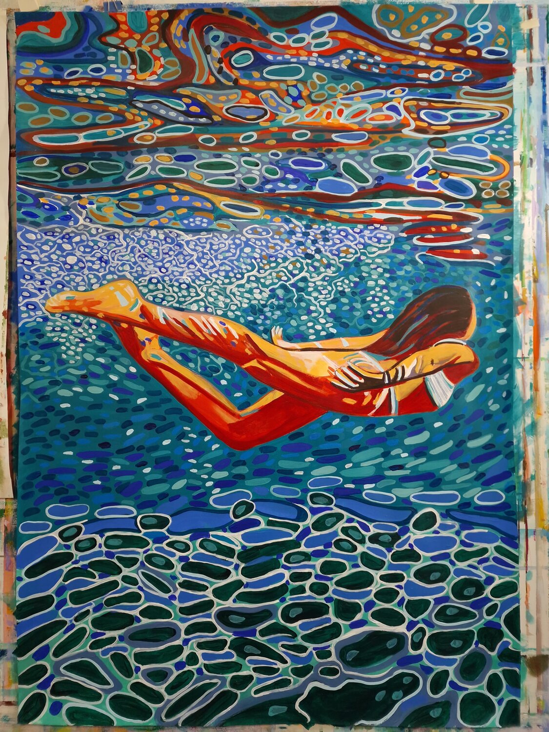 Underwater No2 / 100 x 70 x 0.1 cm by Alexandra Djokic (2023 ...