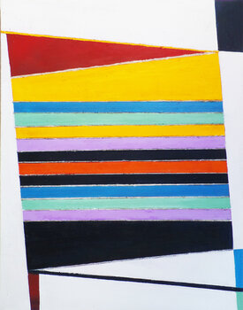 Active stripes by Mayumi Yamakawa (2022) : Painting Acrylic, Tempera on ...