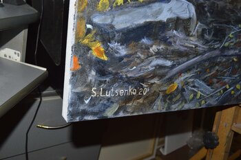 Golden Morning by Sergey Lutsenko (2020) : Painting Oil on Canvas - SINGULART