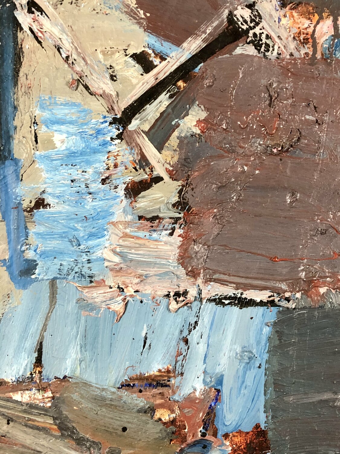 On to the surface by Peter Backhaus (2017) : Painting Oil on Wood ...