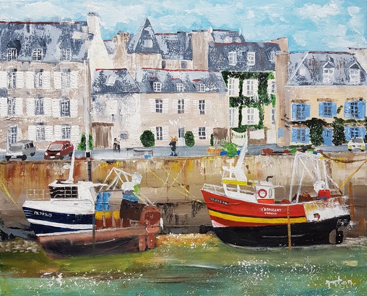 Bretagne - Pleneuf Val André - Le port de Dahouet von Roger Anton Loyer ...