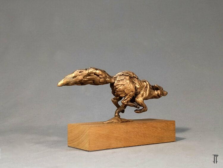 Revontulet, fox fires by José Miguel Pino (2021) : Sculpture Bronze ...