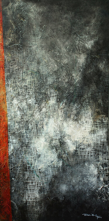 Edge of Despair by Peisy Ting (2021) : Painting Acrylic, Pastel on ...