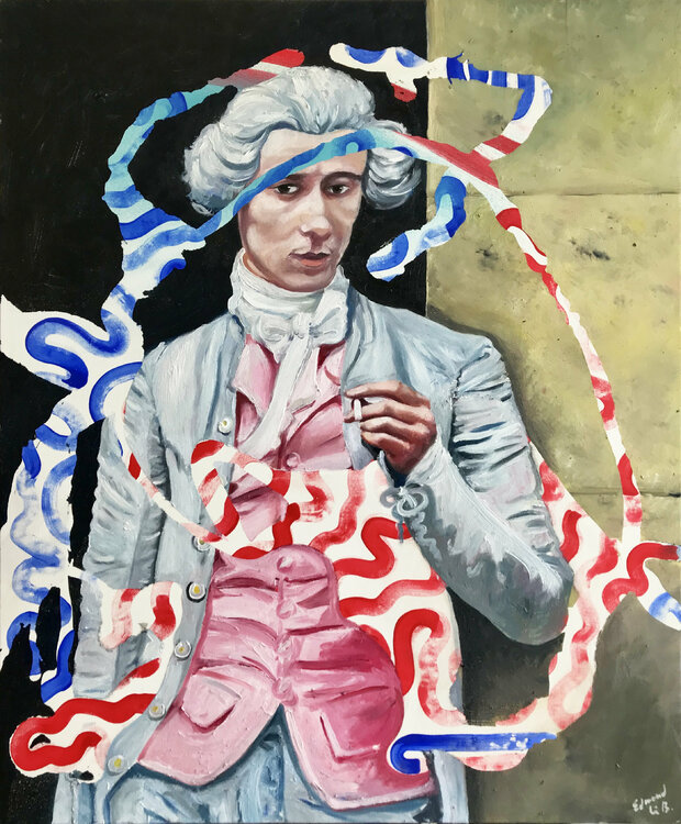 Pause clope by Edmond Li Bellefroid (2021) : Painting Acrylic, Oil on ...