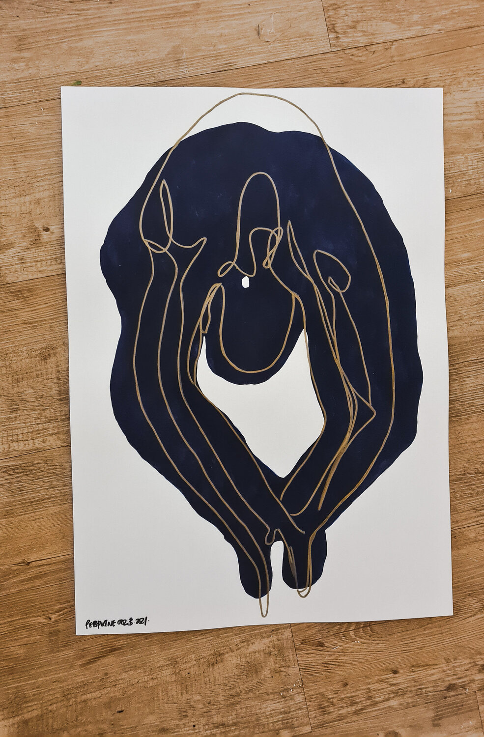 PERSPECTIVE by Rebecca Wing Sze Lam (2021) : Work on Paper Acrylic on ...