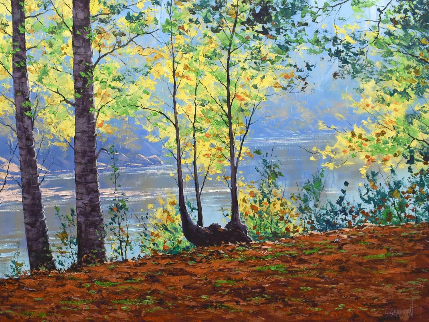 River through the trees, Tumut Australia by Graham Gercken (2021 ...