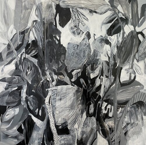 Black White and 50 Shades Of Grey by Bronwyn Barton (2021) : Painting ...
