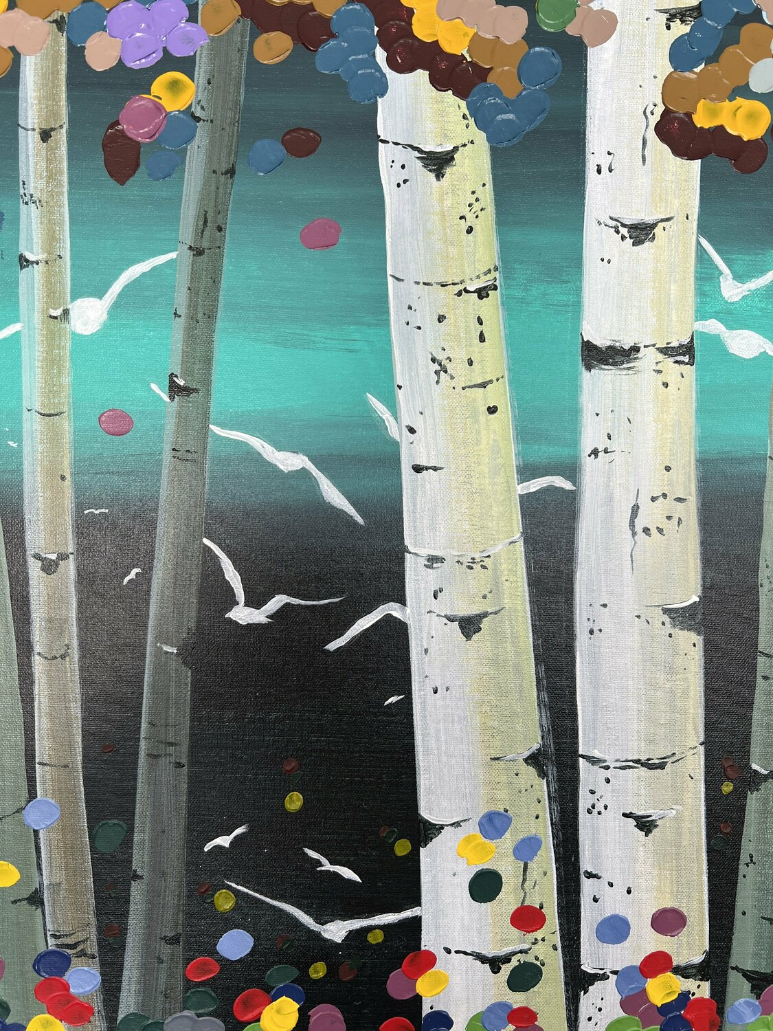 Aspen Range by Tom Roso (2022) : Painting Acrylic on Canvas - SINGULART