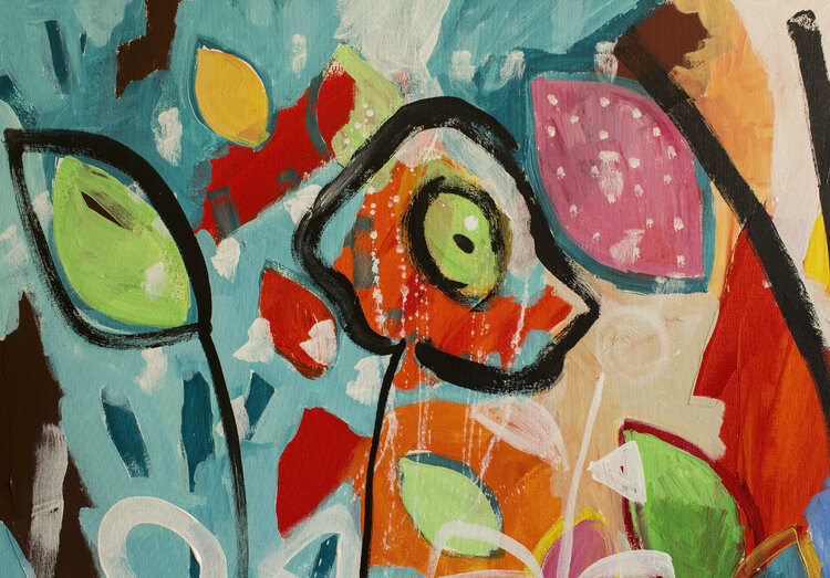 Alice's Garden by Simonida Djordjevic (2021) : Painting Acrylic on ...