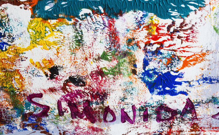 Celebrating of Color by Simonida Djordjevic (2022) : Painting Acrylic ...