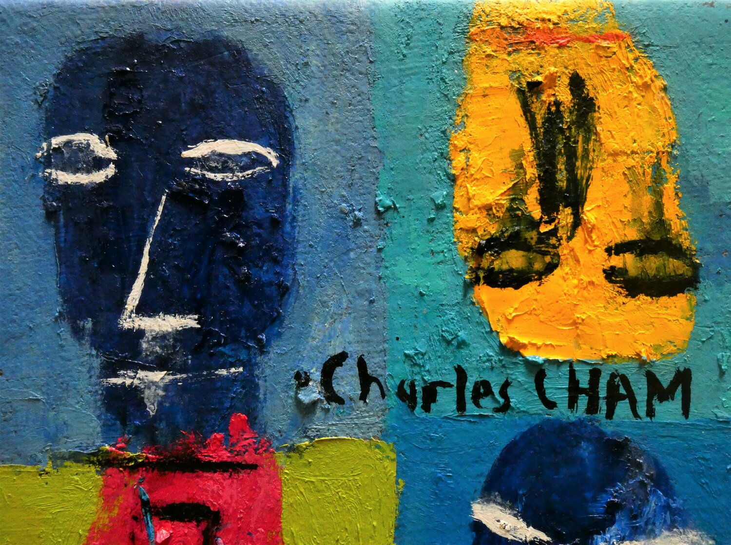 #2801 COLOURFUL LIVES von Charles Cham (2021): Malerei Öl auf Leinwand ...