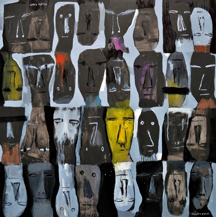 #2807 LAND OF STRANGERS by Charles Cham (2021) : Painting Oil on Canvas ...