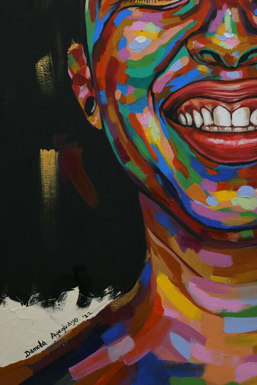 Celebrate life 10 by Damola Ayegbayo (2022) : Painting Acrylic on Canvas - SINGULART