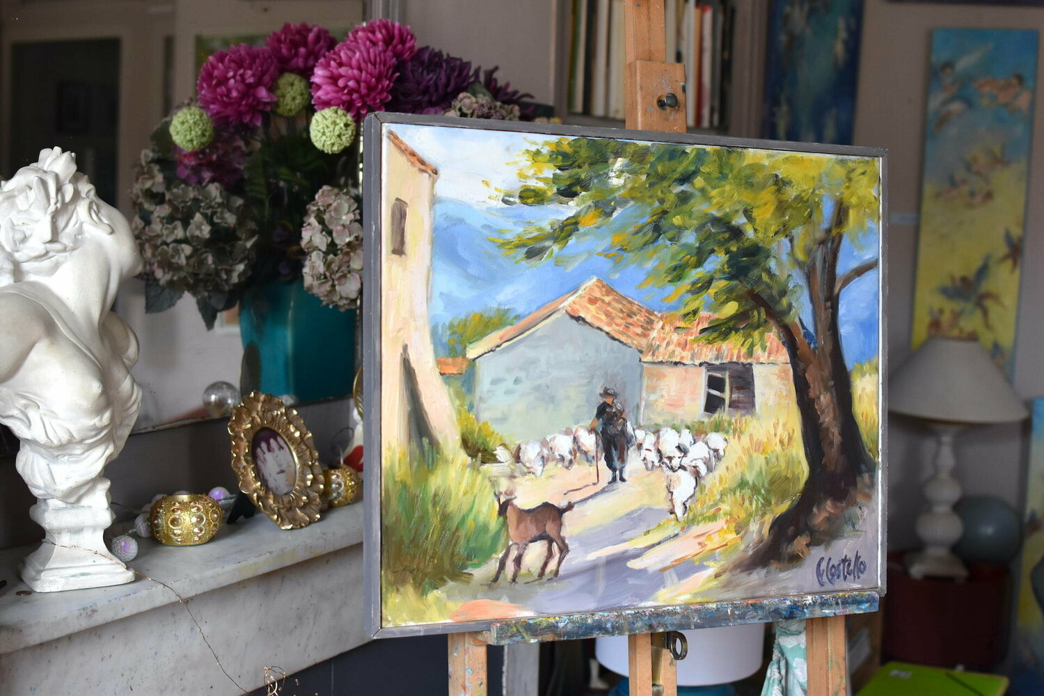 Le Berger by Cynthia Costello (2018) : Painting Oil on Canvas - SINGULART