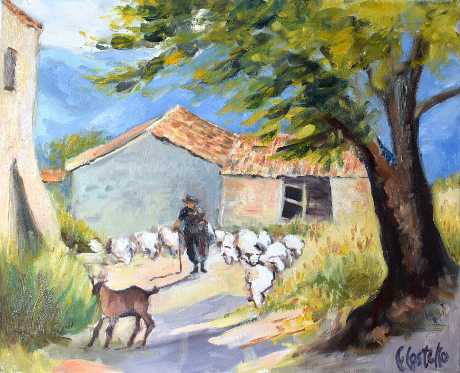 Le Berger by Cynthia Costello (2018) : Painting Oil on Canvas - SINGULART