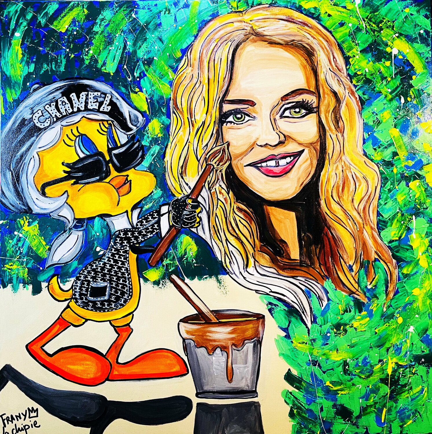 VANESSA au Paradis toile 3D 100*100CM ORIGINAL de FRANY-LA-CHIPIE (2021 ...