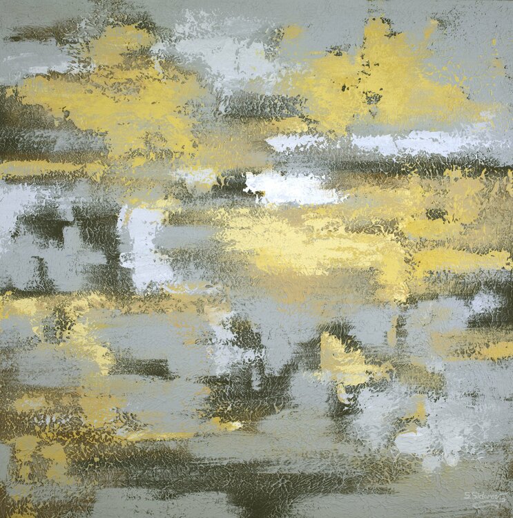 Silver and Amber by Stanislav Sidorov (2021) : Painting Acrylic on ...