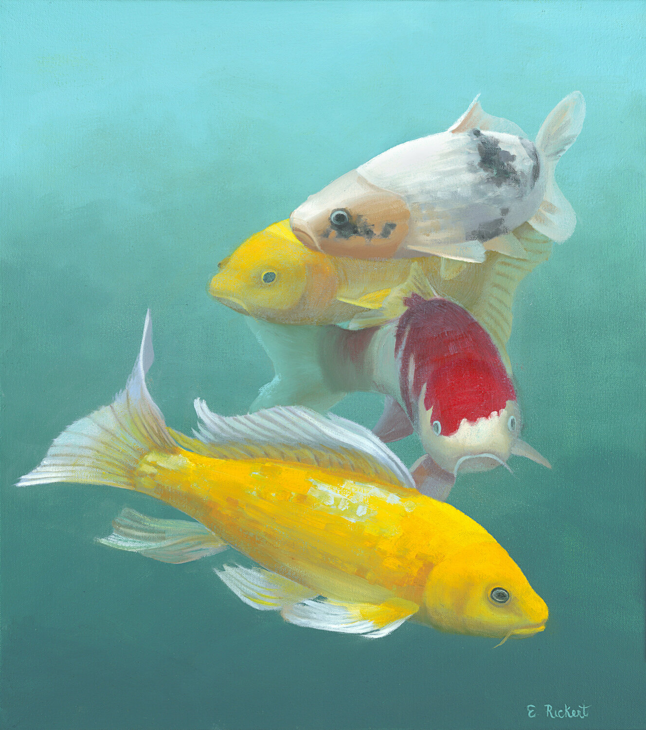 The Depths 7 by Elizabeth Rickert (N.D) : Painting Oil on Canvas ...