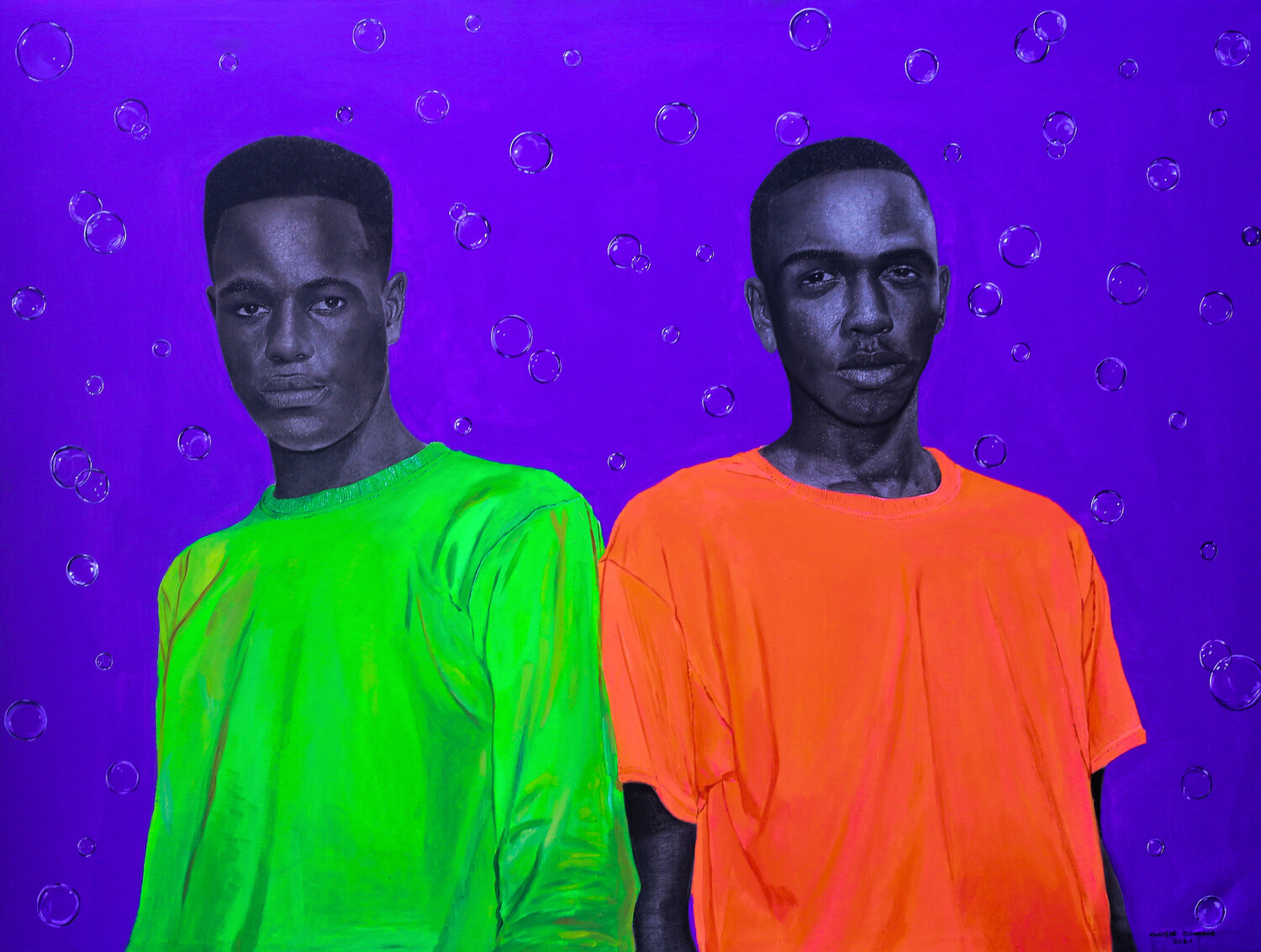 Neon Brothers by Olamide Ogunade Olisco (2021) : Drawing Pencil ...